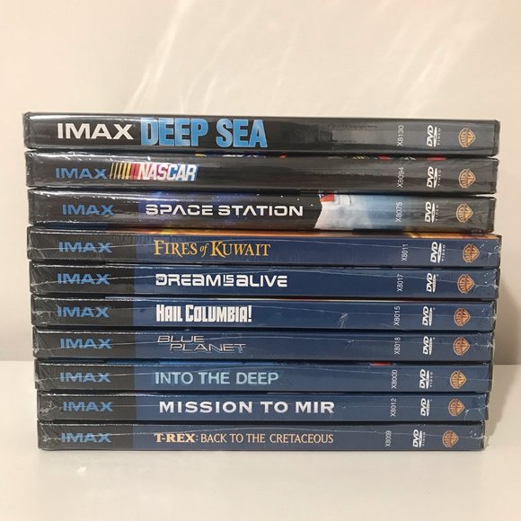 Media | 1 Imax Dvd Lot Brand New Sealed Nascar Deep Sea Trex Space ...